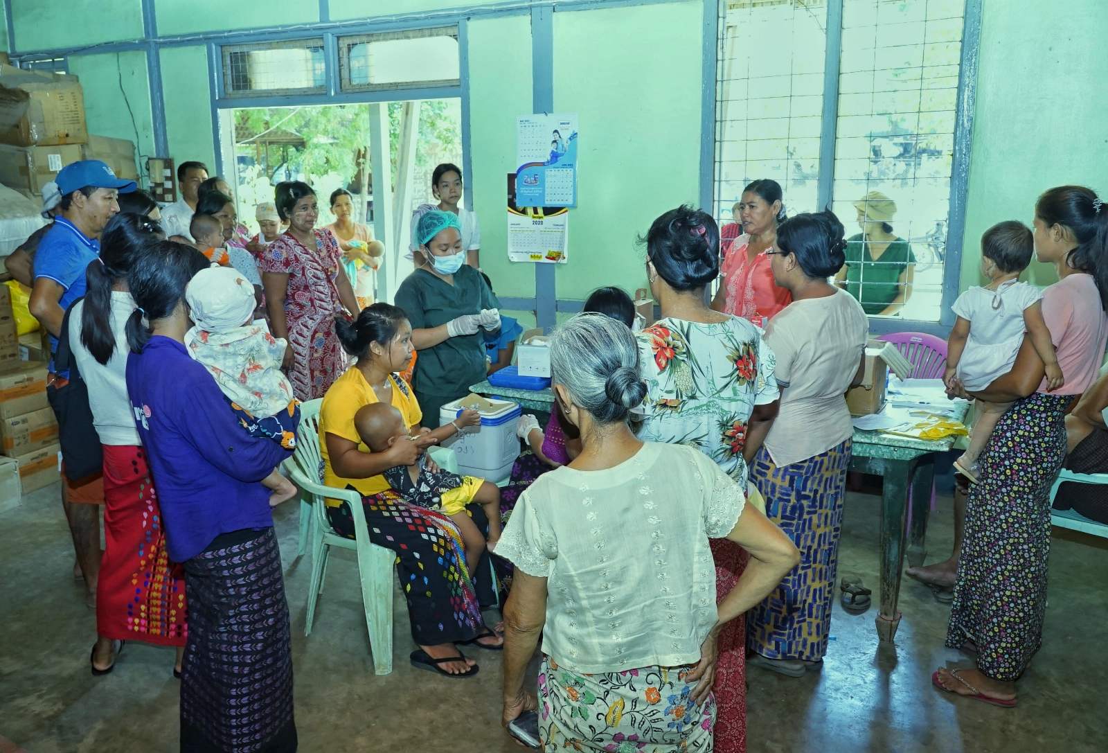 ပခုက္ကူမြို့၌ အသက် ၂ လမှ ၁၈ လအတွင်း ကလေးငယ်များအား ပုံမှန်ကာကွယ်ဆေးများ